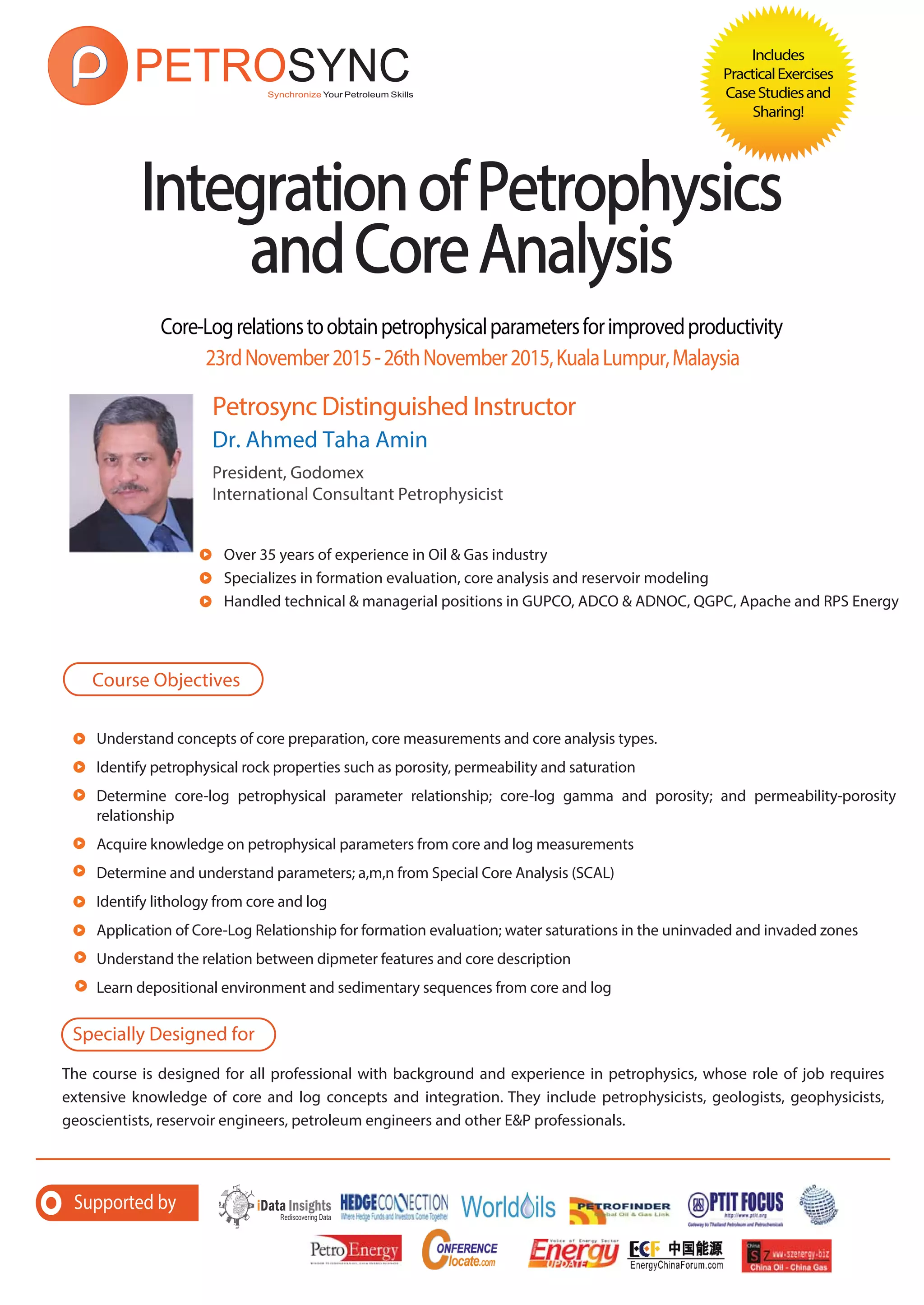 PetroSync - Integration of Petrophysics and Core Analysis | PDF