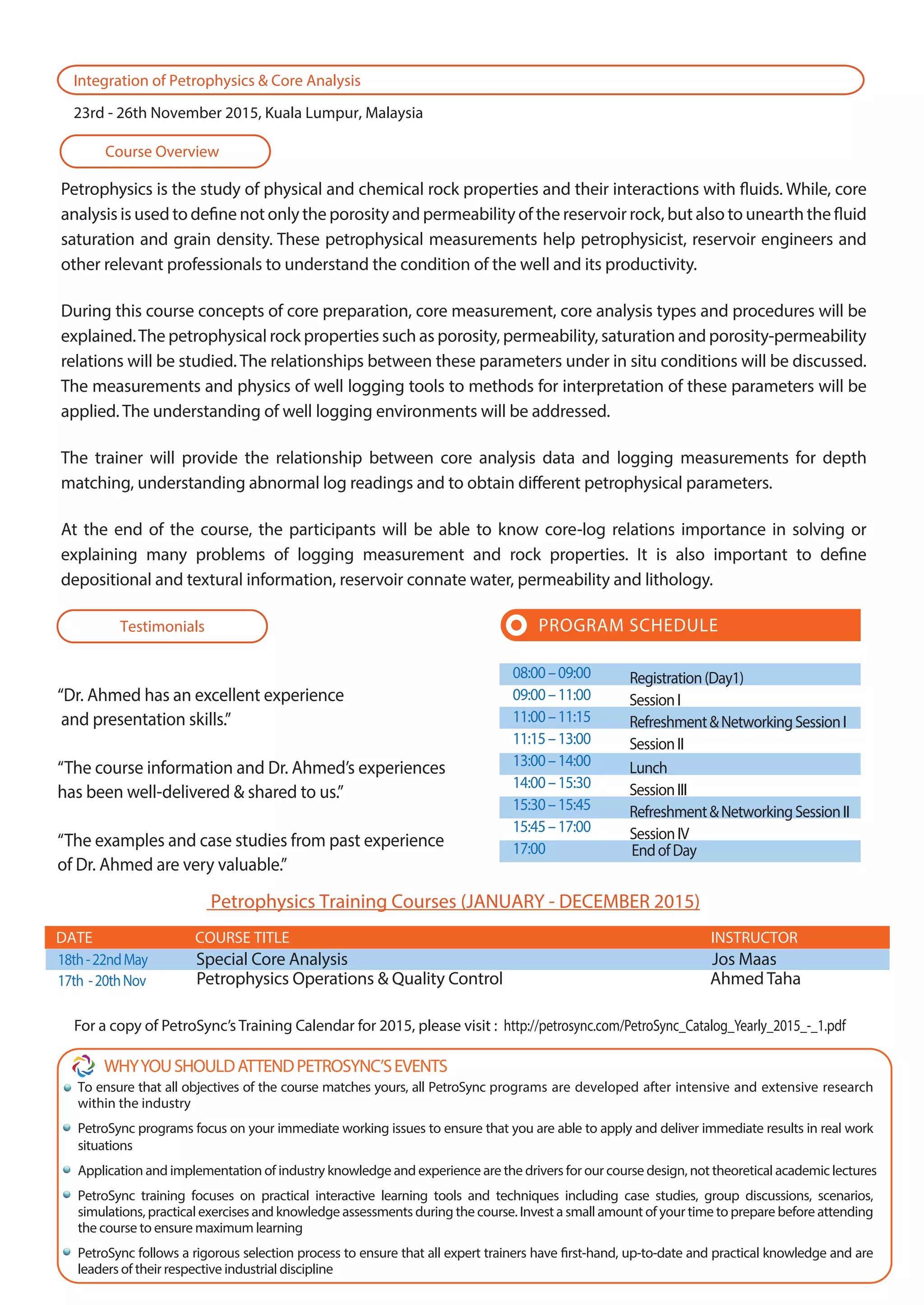 PetroSync - Integration of Petrophysics and Core Analysis | PDF