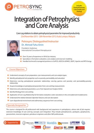 PetroSync - Integration of Petrophysics and Core Analysis | PDF