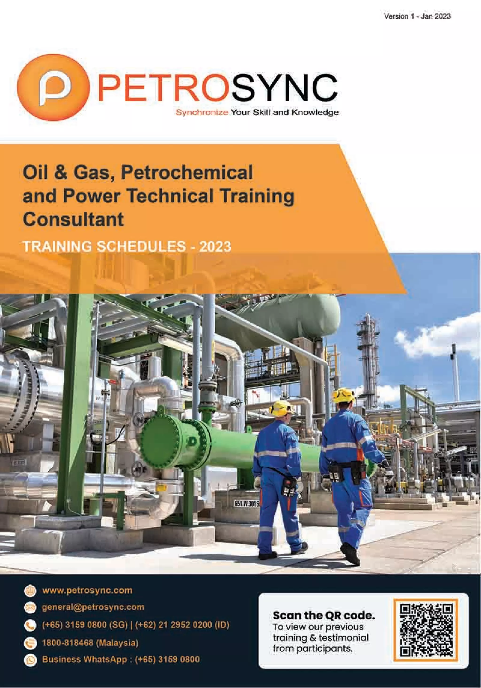 PetroSync - Oil and Gas, Petrochemical and Power Technical Training Brochure 2023 | PDF