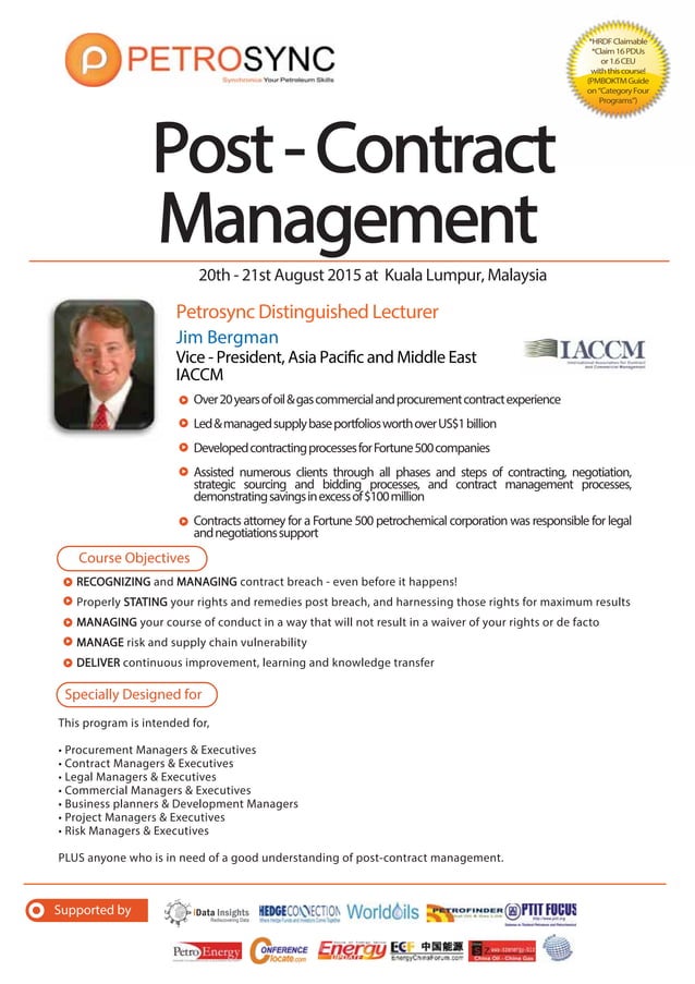 PetroSync - Post-Contract Management | PDF