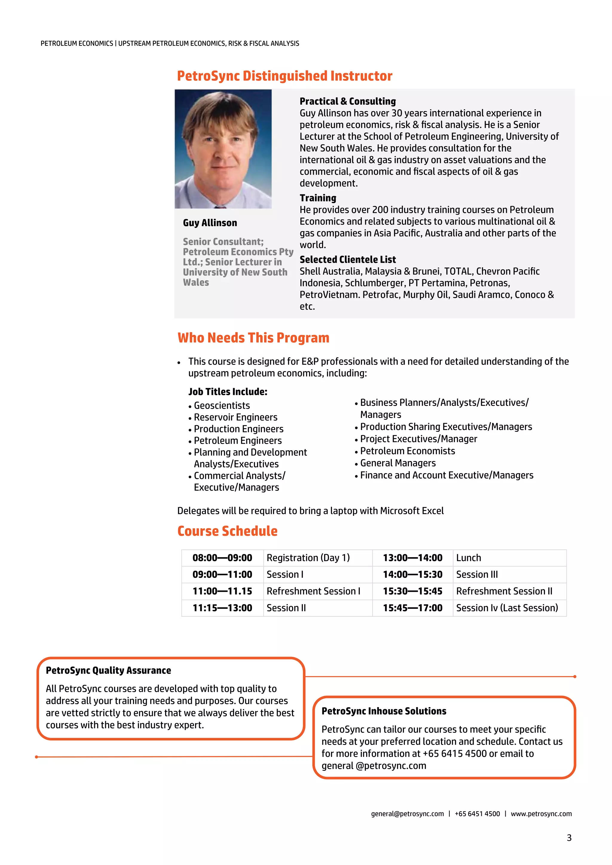 PetroSync - Upstream Petroleum Economics, Risk and Fiscal Analysis | PDF