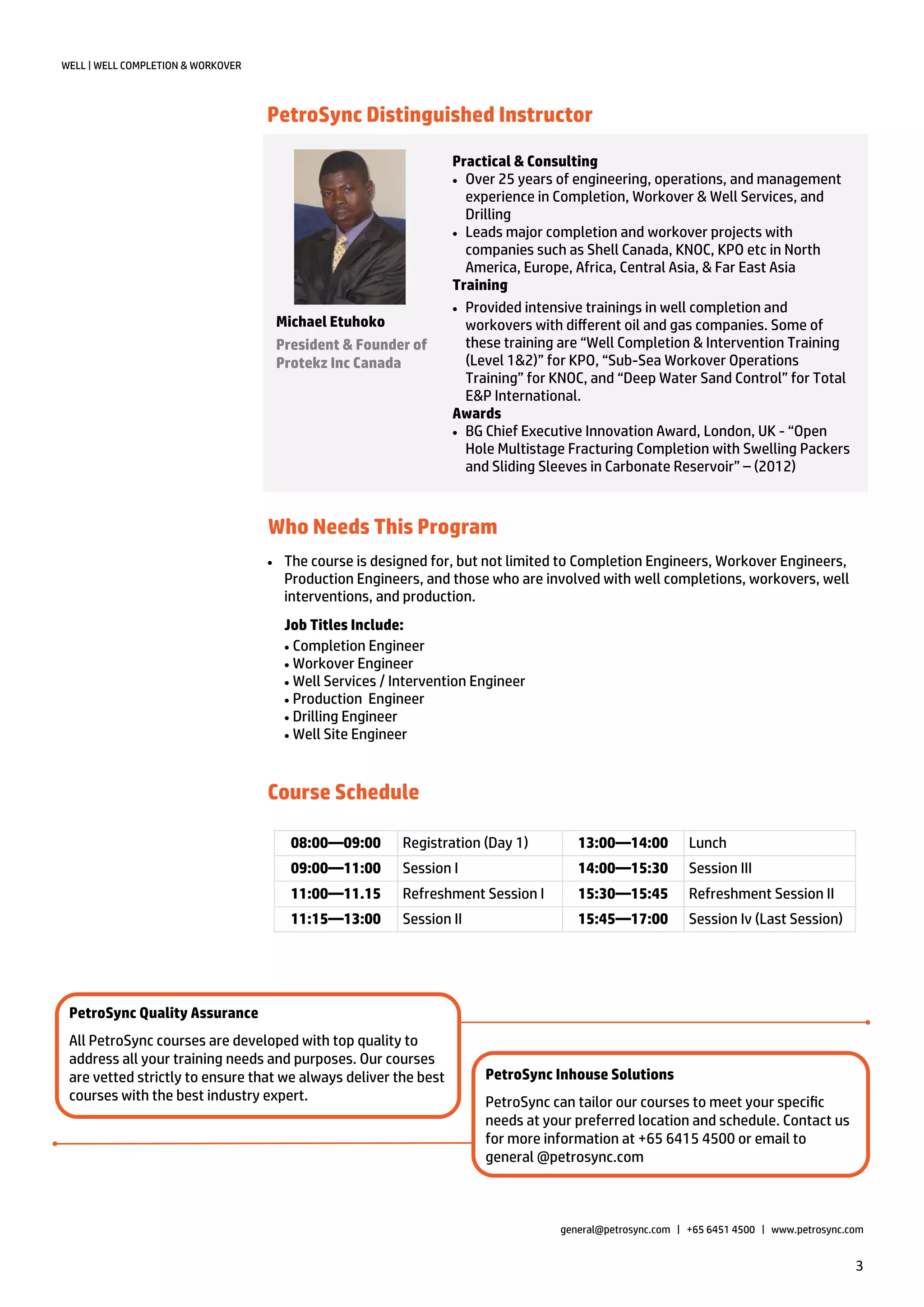 PetroSync - Well Completion and Workover | PDF