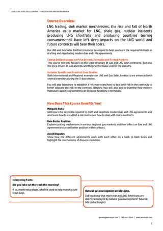 PetroSync - LNG & Gas Sales Contracts-Negotiation and Pricing Review | PDF