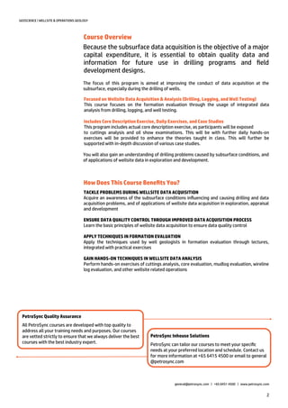 PetroSync Wellsite and Operations Geology | PDF