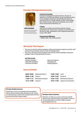 PetroSync Wellsite and Operations Geology | PDF