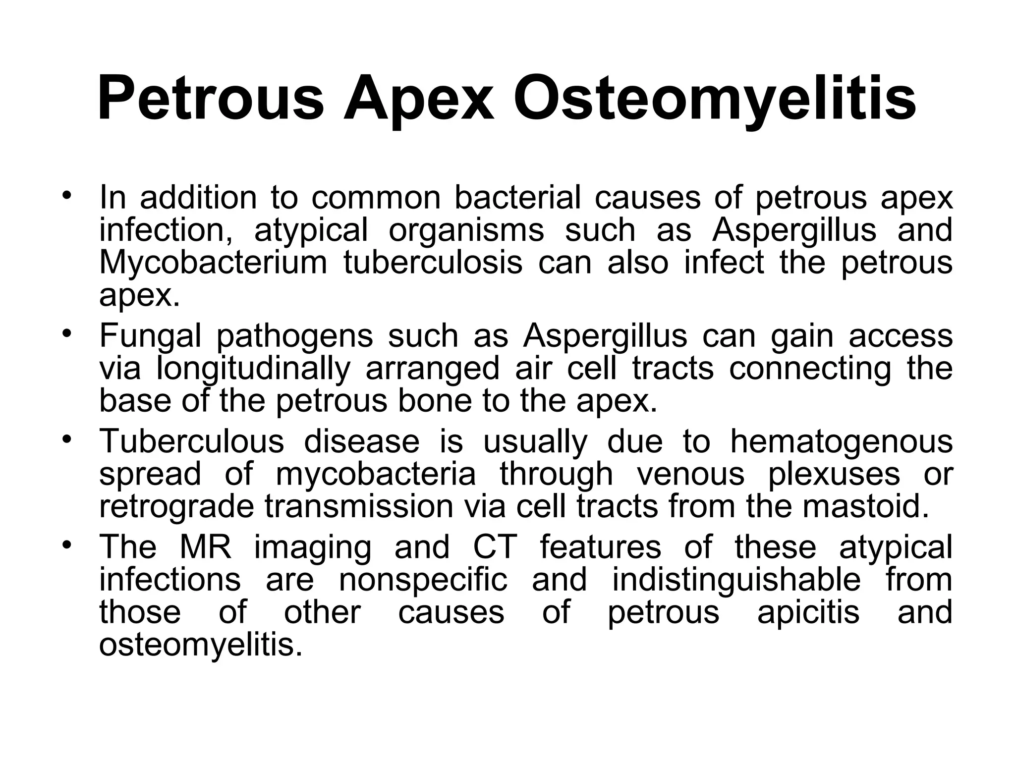 Petrous apex and skull base | PPT