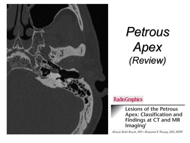 Petrous apex and skull base