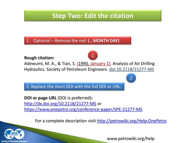 PetroWiki - How to Add OnePetro Papers | PPTX
