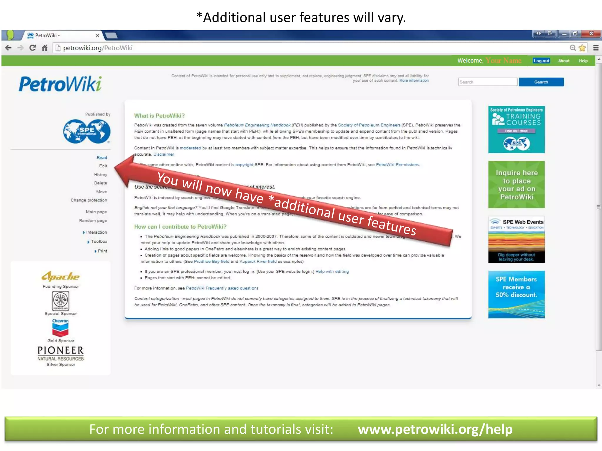 PetroWiki - How to Log In | PPTX