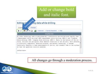 PetroWiki - The Edit Overview | PPT