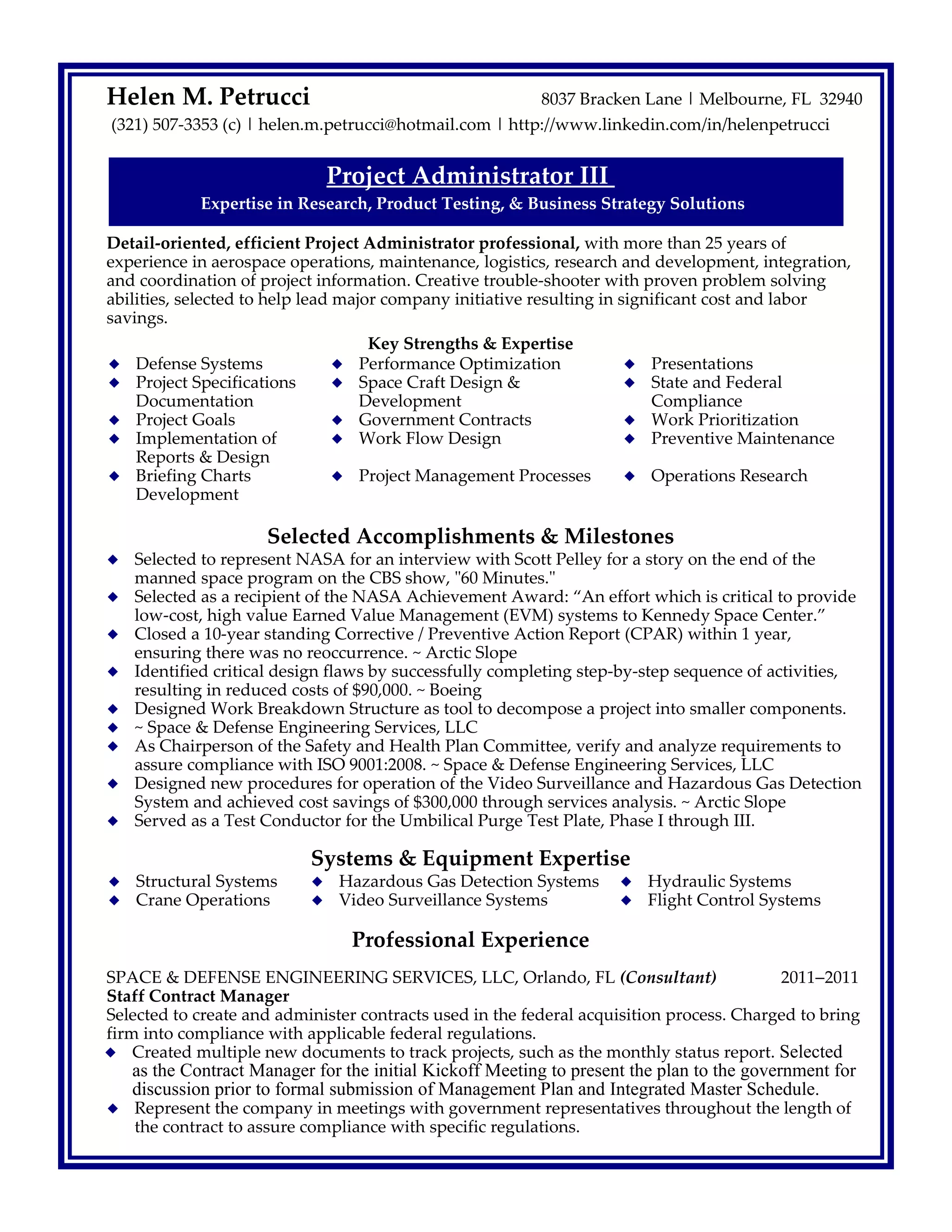 Petrucci, helen resume 2012 paiii | DOC