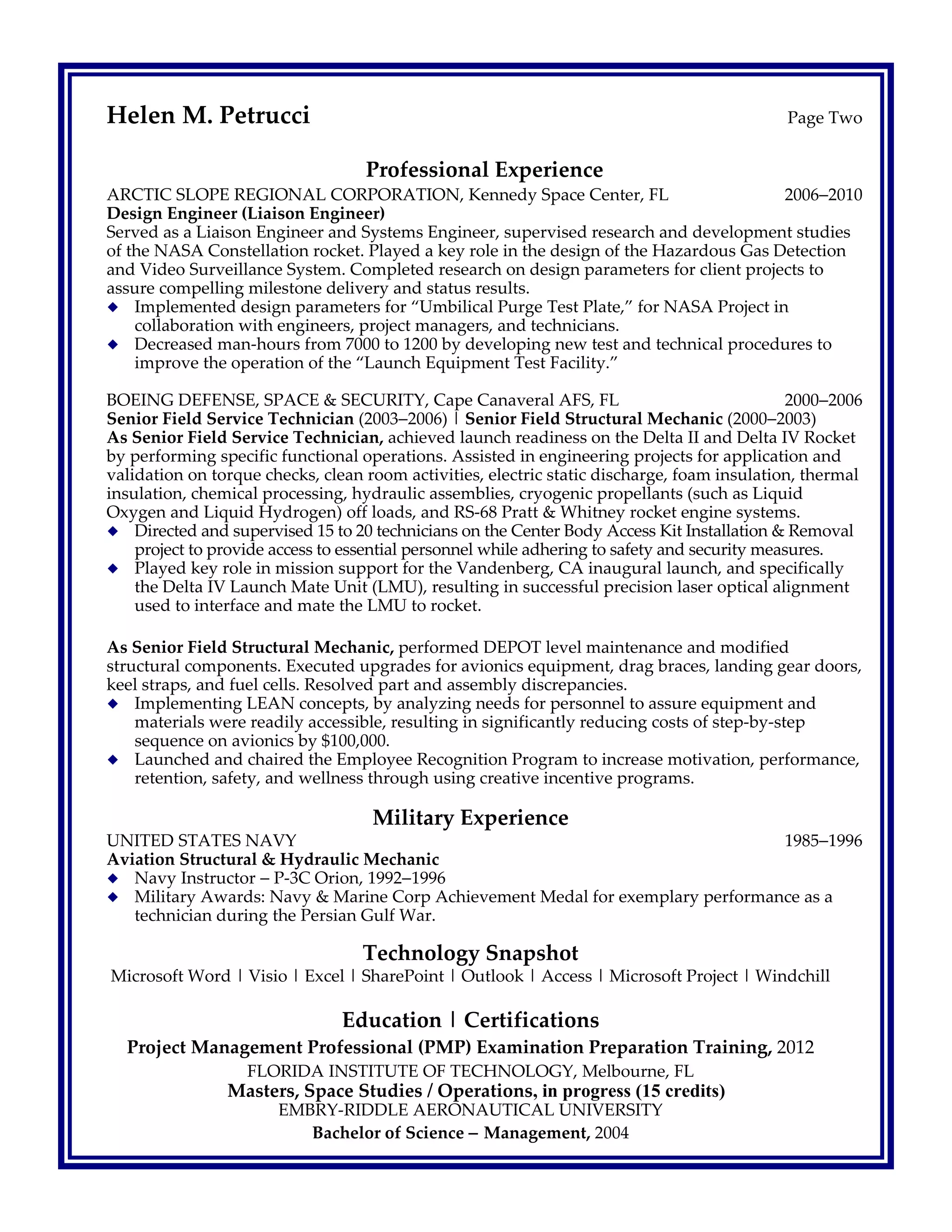 Petrucci, helen resume 2012 paiii | DOC