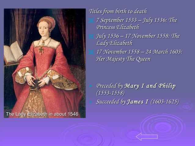 Elizabeth I, Queen of England | PPT