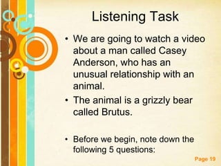 ESL Pets Vocabulary and Grammar Lesson | PPT