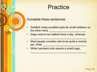ESL Pets Vocabulary and Grammar Lesson | PPT