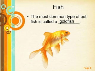 ESL Pets Vocabulary and Grammar Lesson | PPT
