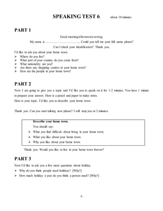 Pet speaking test | DOCX
