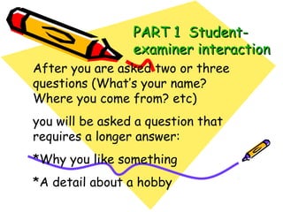 PET speaking tips | PPS