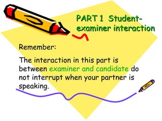 PET speaking tips | PPT