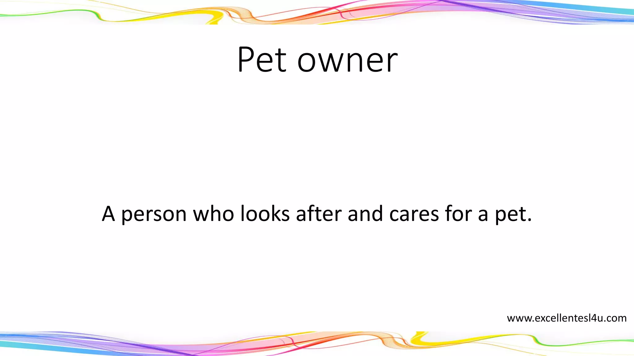 ESL pets vocabulary flashcards | PDF