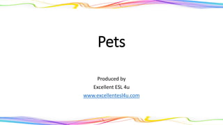 ESL pets vocabulary flashcards | PPT
