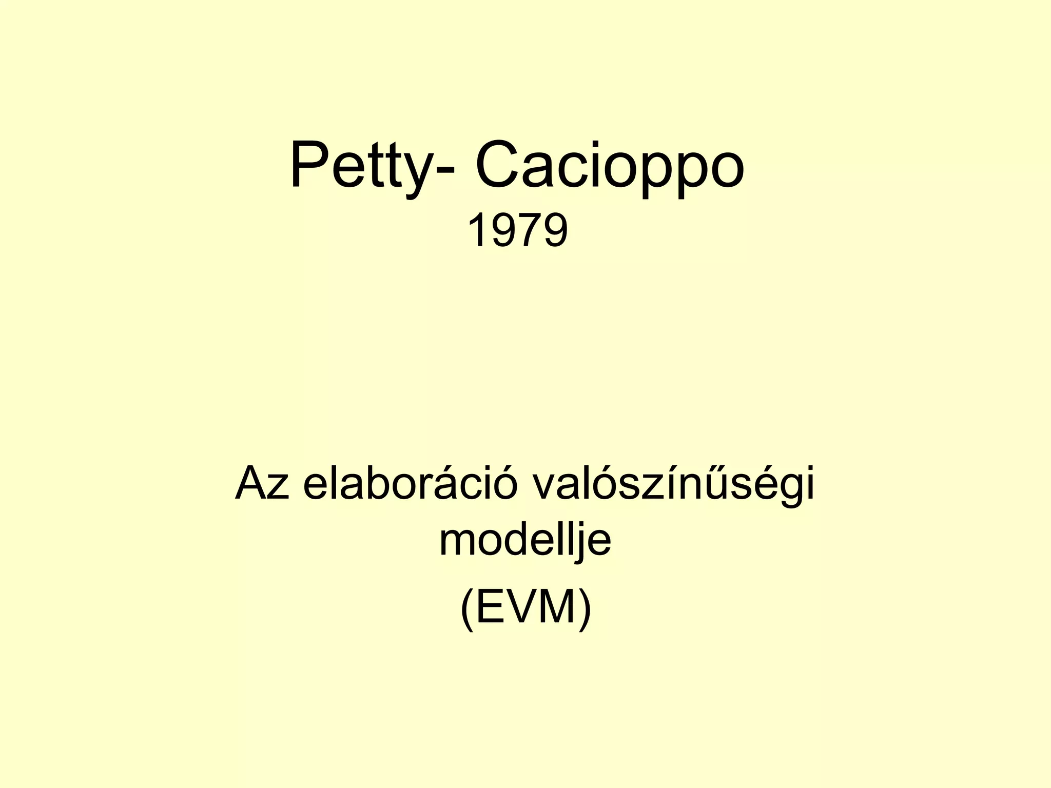 Petty cacioppo | PPT