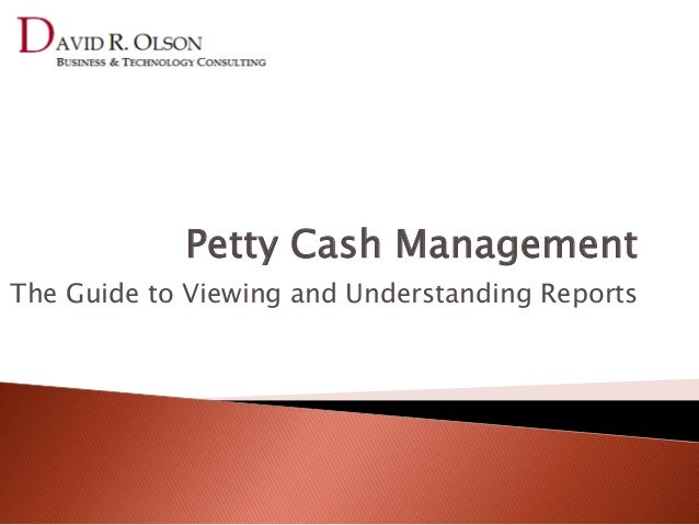 Petty Cash Process Flow Chart