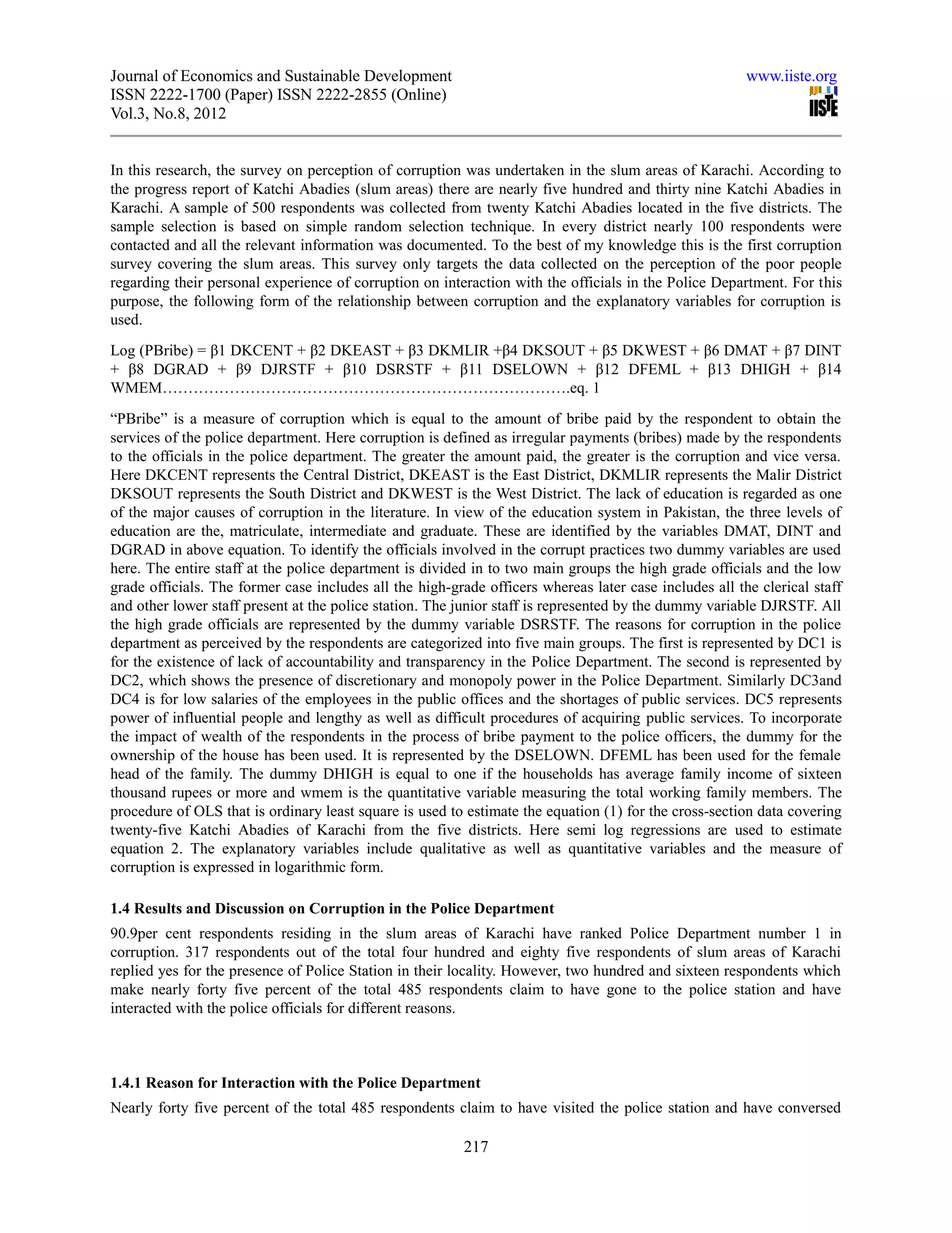 Petty corruption in the police department | PDF