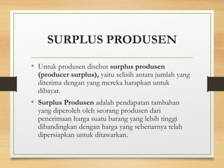 Surplus Ekonomi | PPT