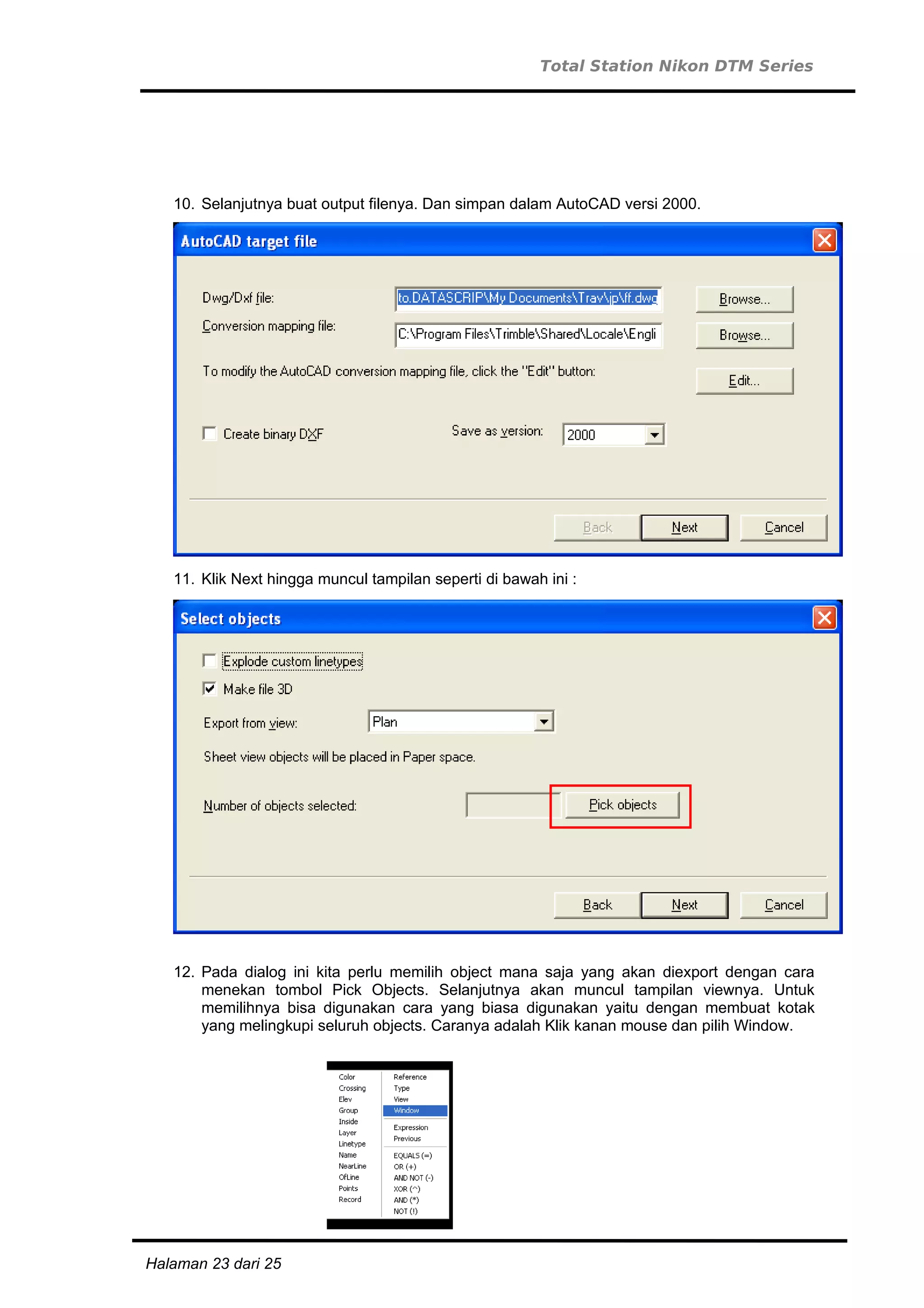 Tutorial Pengukuran dengan Total Station (Nikon) | PDF