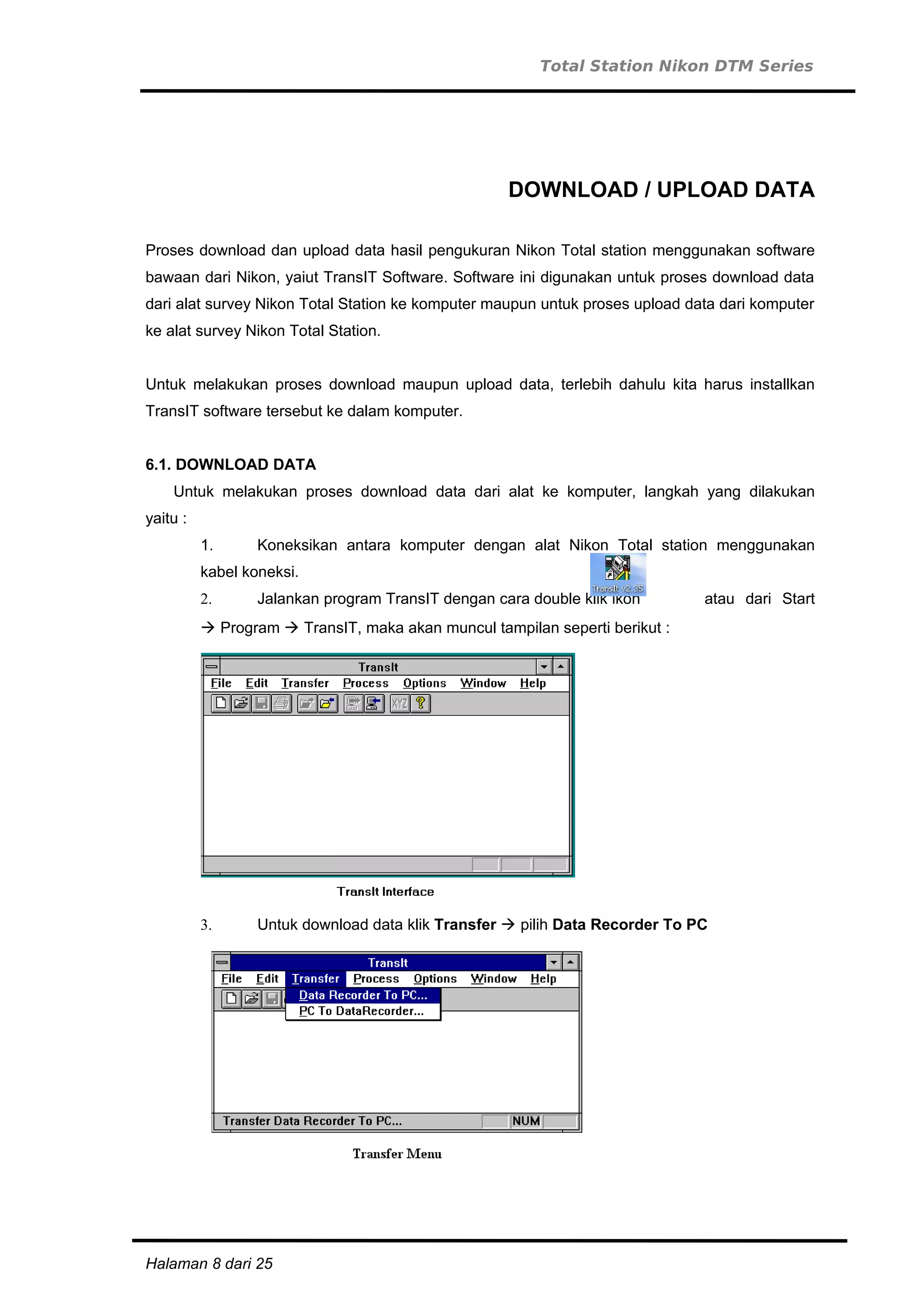 Tutorial Pengukuran dengan Total Station (Nikon) | PDF