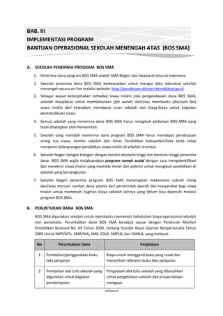 Petunjuk Teknis BOS SMA 2013 (PENTING) | PDF