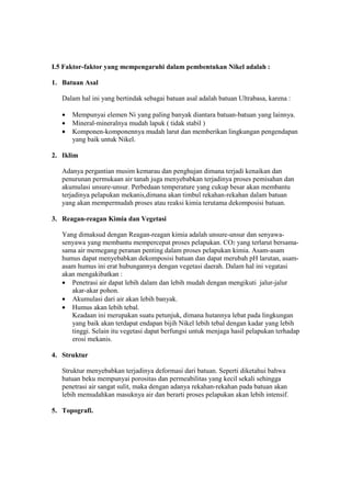 etunjuk Eksplorasi Nikel Laterit di Indonesia | PDF