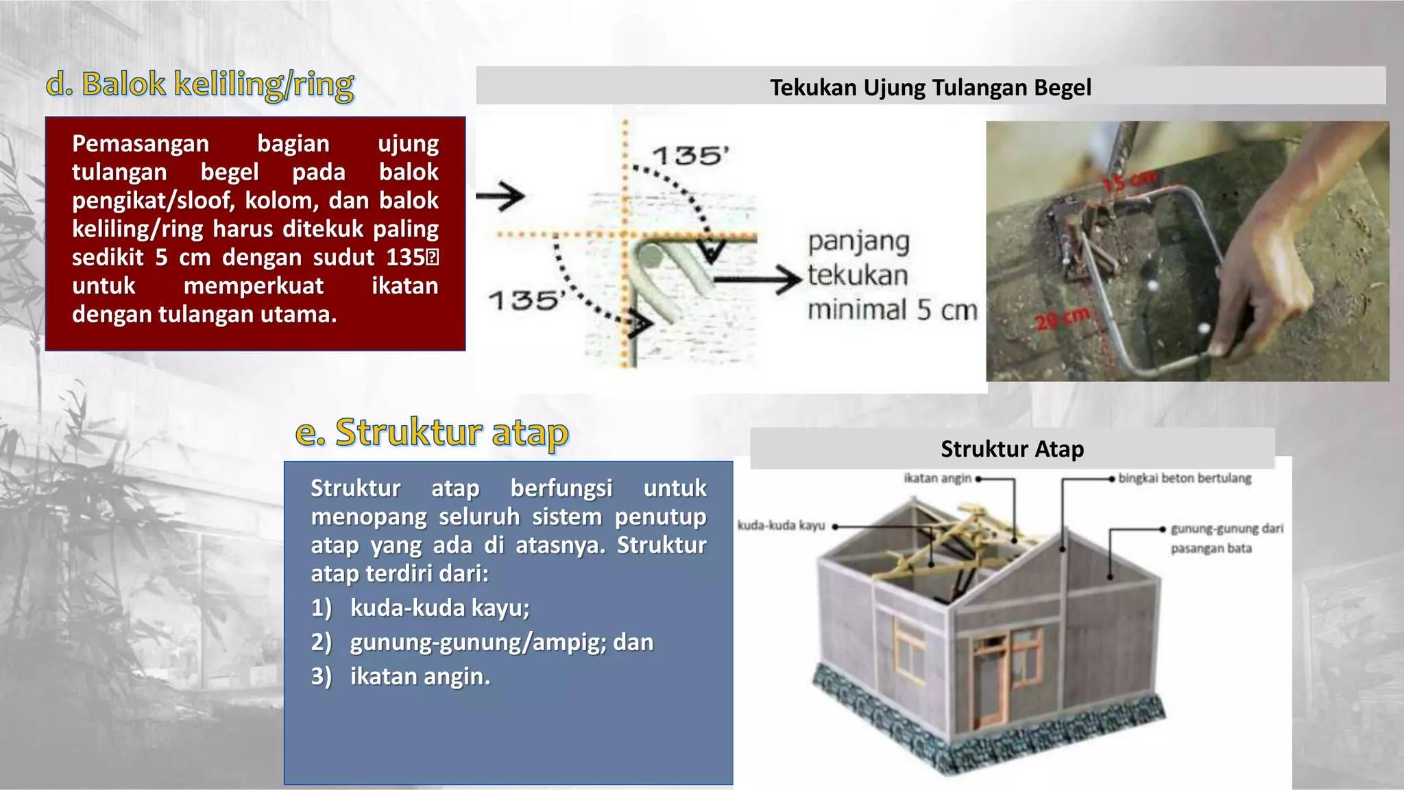 Petunjuk Konstruksi Bangunan Rumah BSPS NAHP | PPTX