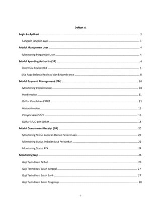 Petunjuk manual aplikasi online monitoring span | PDF
