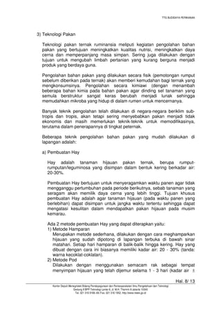 Pedoman Pakan Ternak | PDF