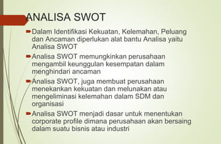 Petunjuk pembuatan swot | PPTX