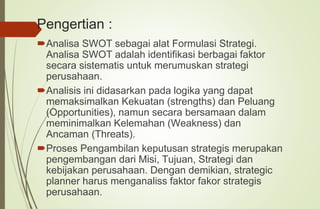 Petunjuk pembuatan swot | PPTX