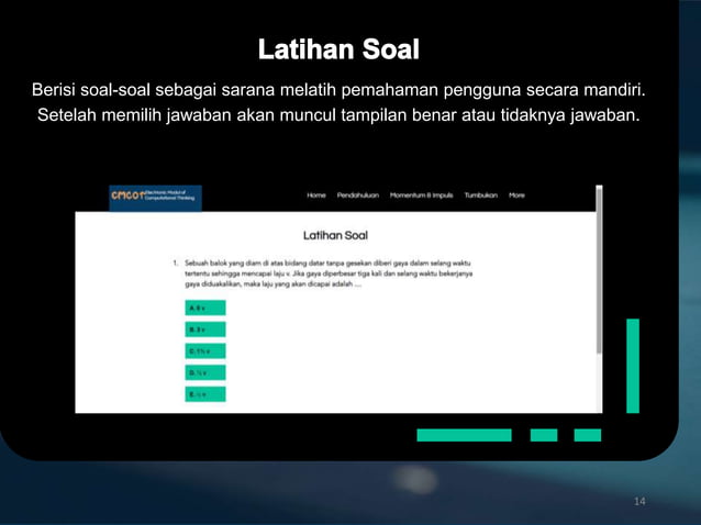 Petunjuk Penggunaan EMCOT Momentum Impuls | PPTX