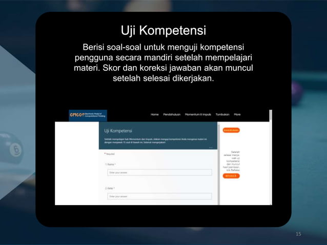Petunjuk Penggunaan EMCOT Momentum Impuls | PPT