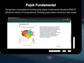 Petunjuk Penggunaan EMCOT Momentum Impuls | PPTX