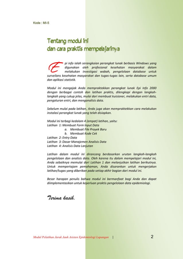 Petunjuk Penggunaan Modul Pdf