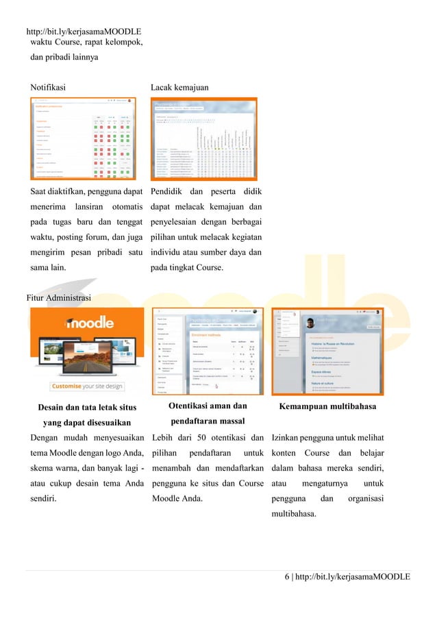 Petunjuk penggunaan moodle | PDF