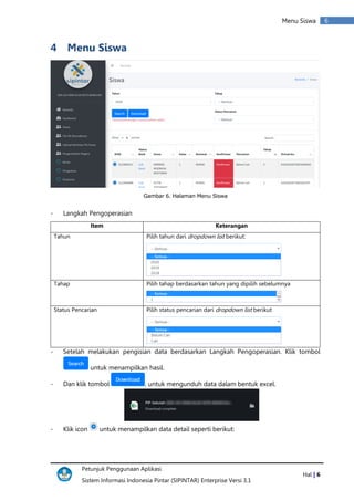 Petunjuk penggunaan sipintar enterprise untuk sekolah | PDF