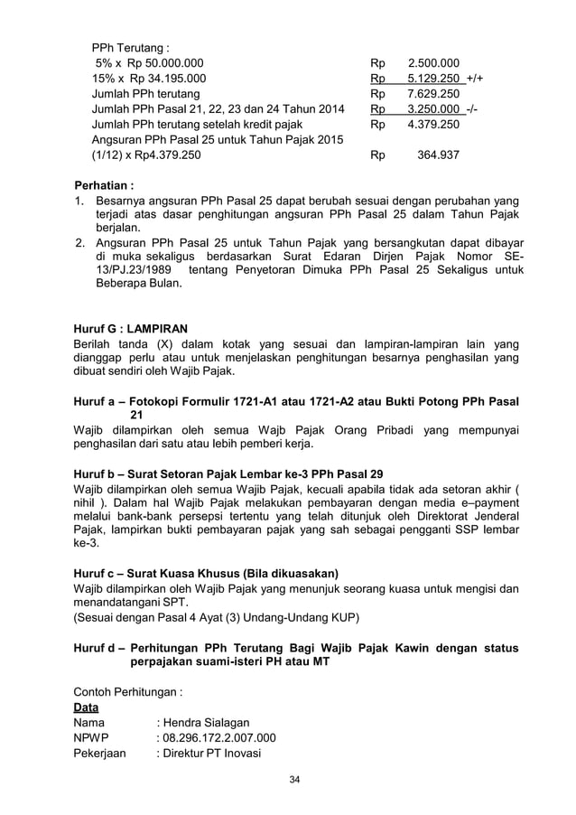 Petunjuk pengisian spt 1770 s | PDF