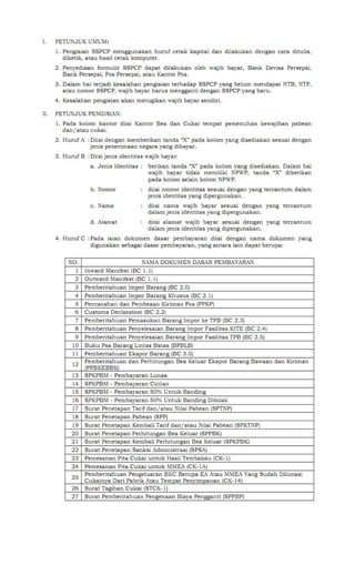 Petunjuk pengisian sspcp | PDF