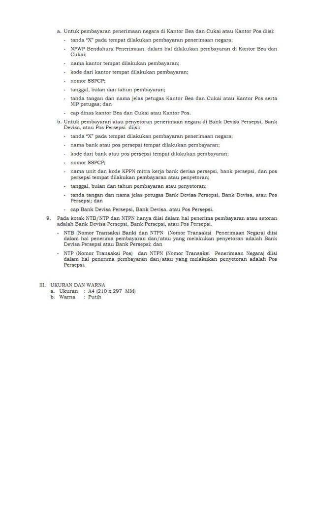 Petunjuk pengisian sspcp | PDF