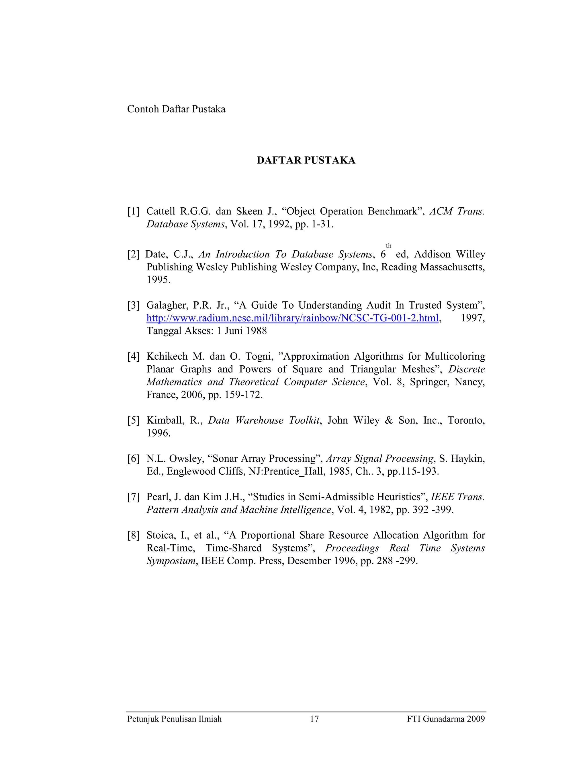 Petunjuk Penulisan Ilmiah Teknik Elektro | PDF