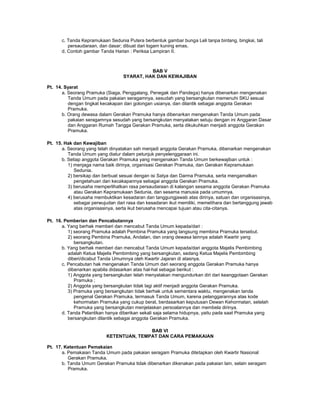 PP Tanda Umum Gerakan Pramuka Keputusan Kwartir Nasional Gerakan Pramuka No. 059 Tahun 1982 | PDF